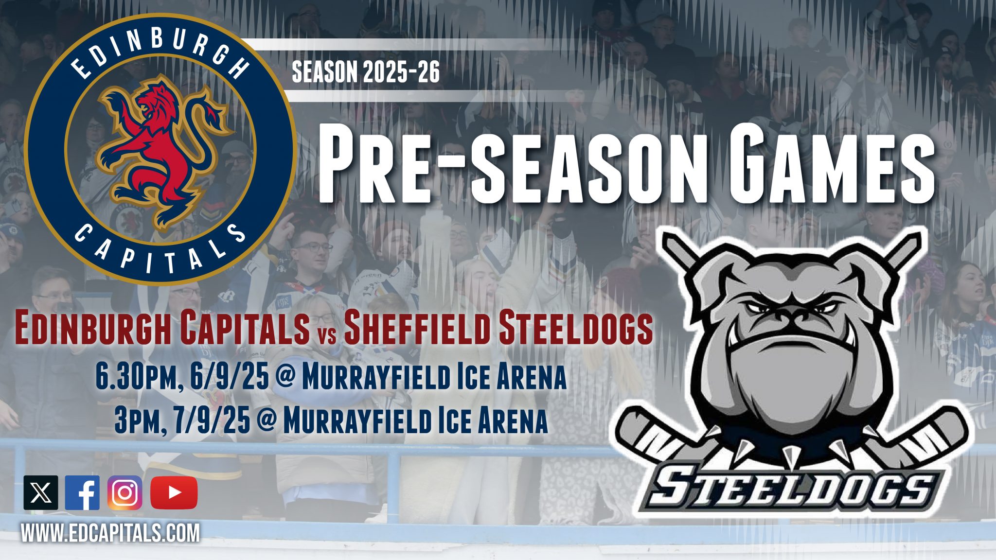 The Steeldogs Come To Visit – Edinburgh Capitals